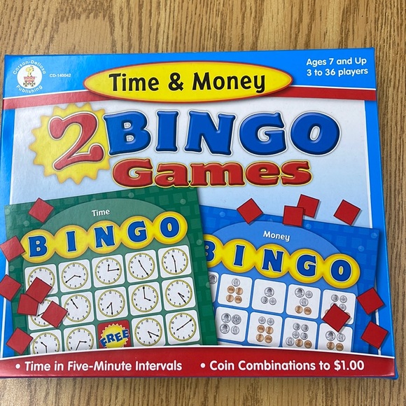 Carson-Dellosa | Games | Time And Money Bingo | Poshmark